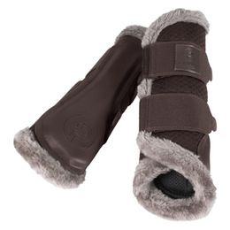 ESKADRON Platinum Gamaschen Mesh Faux Fur braun XXXS