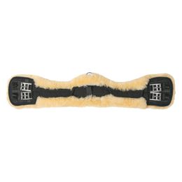Mattes Asymmetrischer Kurzgurt schwarz/beige 75 cm