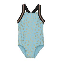 Color Kids Badeanzug in Hellblau/ Gold - 57% | Gr&ouml;&szlig;e 98 | Kinder-bademode