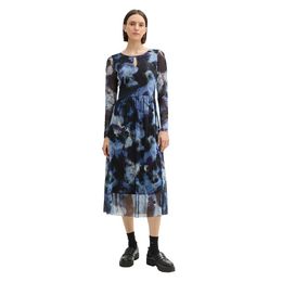 Tom Tailor Kleid in Schwarz/ Blau - 71% | Größe 36 | Damen-kleider