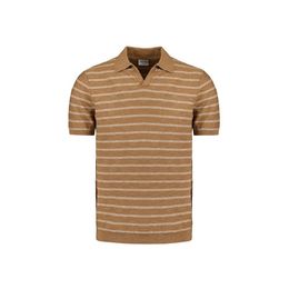 NO EXCESS Poloshirt in Hellbraun - 65% | Gr&ouml;&szlig;e XL | Herren-plussize