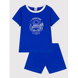Petit Bateau Pyjama in Blau - 62% | Größe 92 | Baby-waesche