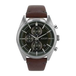 JOOP! Chronograph Quarzuhr, Armbanduhr, Herrenuhr, Lederarmband, analog, Tag braun Ansprechender Chronograph