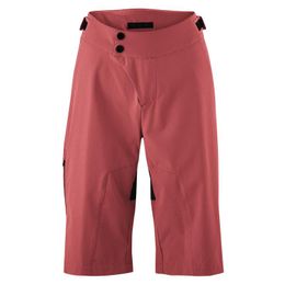 Gonso Radhose »NOMESINO« Damen Bike-Shorts, MTB Fahrradhose mit Sitzpolster, Bund flexibel mauve 42 - Normalgrößen Normalgrößen 42 Körpernahe Passform