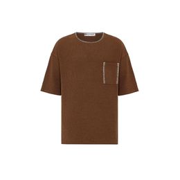 Dandalo Pullover Herren Gr&ouml;&szlig;e S braun / wei&szlig;