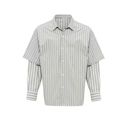 Dandalo Hemd Herren Gr&ouml;&szlig;e L khaki / wei&szlig;