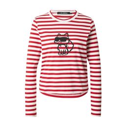 K by KARL LAGERFELD Karl Lagerfeld Shirt 'IKON' female size XXL Red / Black / White