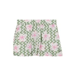 Roxy Shorts 'Blue Ocean Floorє M&auml;dchen Gr&ouml;&szlig;e 176/182 kiwi / altrosa / wei&szlig;