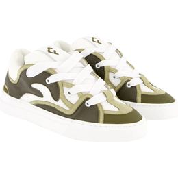 Fl&acirc;neur Low-Top Sneaker - Avenue Sneaker White/Green - Gr. 45 (EU) - in Gr&uuml;n - f&uuml;r Damen