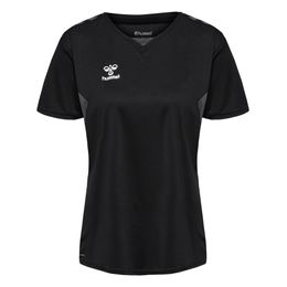 Hummel Funktionsshirt 'Authentic' Damen Gr&ouml;&szlig;e XS grau / schwarz / wei&szlig;
