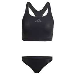adidas Performance Sportbikini 'Lanelux' Damen Gr&ouml;&szlig;e M dunkelgrau / schwarz