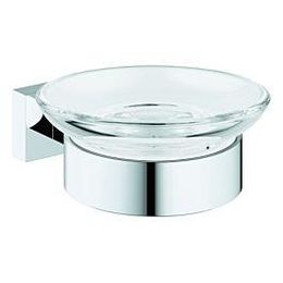 Grohe Essentials Cube Seifenhalter 40754001 chrom, Seifenschale mit Halter