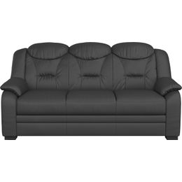 3-Sitzer COTTA "Marcus", grau (fango), B:189cm H:99cm T:99cm, 64% Polyurethan, 25% Polyester, 11% Baumwolle, Sofas, Sofa mit hoher R&uuml;ckenlehne