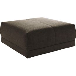 Hocker DESIGNWERK "New York, anmutender Designhocker", gr&uuml;n (hunter), B:95cm H:42cm T:95cm, Flachgewebe 100% Polyester;Struktur 98% Polyester, 2% Acryl, Hocker, Polsterhocker, in hochwertiger Verarbeitung & tollem Sitzkomfort
