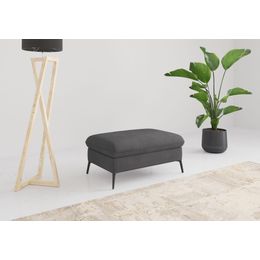 Sit & More Polsterhocker SIT & MORE "Emely", grau, B:104cm H:47cm T:69cm, 90% Polyester, 10% Polyamid, Hocker, Polsterhocker, mit praktischen Stauraum