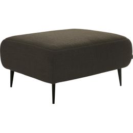 Hocker DESIGNWERK "Forma, zeitloser Desighocker mit aktuellem Fu&szlig;", gr&uuml;n (hunter), B:90cm H:47cm T:70cm, Flachgewebe 100% Polyester;Struktur 98% Polyester, 2% Acryl, Hocker, Polsterhocker, in hochwertiger Verarbeitung & tollem Sitzkomfort