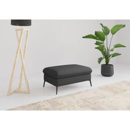 Sit & More Polsterhocker SIT & MORE "Emely", grau (dunkelgrau), B:104cm H:47cm T:69cm, 95%Polyester, 5% Polyamid, Hocker, Polsterhocker, mit praktischen Stauraum