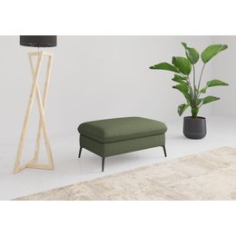 Sit & More Polsterhocker SIT & MORE "Emely", gr&uuml;n (olive), B:104cm H:47cm T:69cm, 95%Polyester, 5% Polyamid, Hocker, Polsterhocker, mit praktischen Stauraum