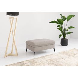 Sit & More Polsterhocker SIT & MORE "Emely", grau (elefant), B:104cm H:47cm T:69cm, 100% Polyester, Hocker, Polsterhocker, mit praktischen Stauraum