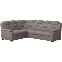 Ecksofa COTTA "Marcus L-Form", beige (sand), B:263cm H:99cm T:211cm, 64% Polyurethan, 25% Polyester, 11% Baumwolle, Sofas, Ecksofa, wahlweise mit Bettfunktion & Stauraum