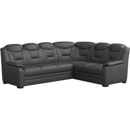 Ecksofa COTTA "Marcus L-Form", grau (fango), B:263cm H:99cm T:211cm, 64% Polyurethan, 25% Polyester, 11% Baumwolle, Sofas, Ecksofa, wahlweise mit Bettfunktion & Stauraum