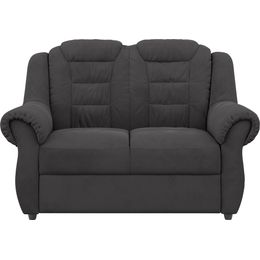2-Sitzer Home Affaire "Boston", grau (anthrazit), B:145cm H:102cm T:101cm, 100% Polyester, Sofas, Sofa mit hoher R&uuml;ckenlehne