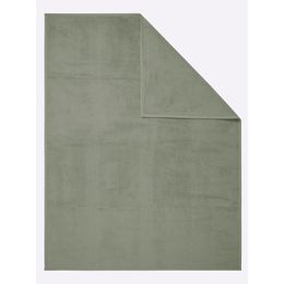 Biederlack Wohndecke, hellgr&uuml;n, Gr&ouml;&szlig;e 150x200 cm