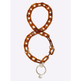 Heine Damen Kette, Braun, Lange Ketten, Material: Acryl
