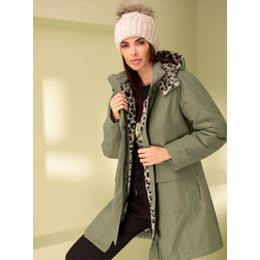 Heine Damen Funktionsparka, Gr&uuml;n, Gr. 40, Winterjacken, Material: Polyester. Wattierung: Polyester. &Auml;rmelfutter: Polyester