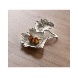 HEINE HOME Schale, Silberfarben, Gr. H/B/T ca. 9,5/33,5/27,5 cm, Deko-Artikel, Material: Aluminium