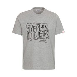 Replay Shirt in Grau - 43% | Gr&ouml;&szlig;e M | Herren-plussize