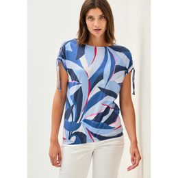 Cecil T-Shirt mit All-Over Print urban navy blue XL (44) XL (44) T-Shirt von Cecil