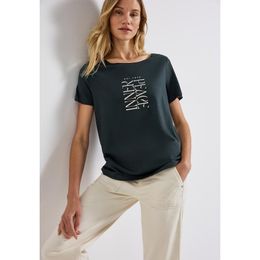 Street One Shirttop mit Wording Print pine grove green 36 36 T-Shirt von Street One