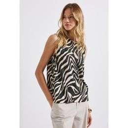 Street One Tr&auml;gertop mit All-Over Print pine grove green 44 44 Top von Street One