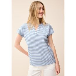 Cecil V-Shirt deep pastel blue S (38) S (38) Shirt im Tunika-Look von Cecil