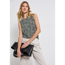Street One Damen Street One Tr&auml;gertop mit All-Over Print gr&uuml;n 46