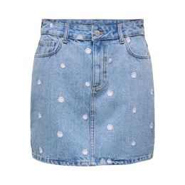 Only Jeansrock »ONLSTELLA DAISY SHORT SKIRT DNM AZG« Light Blue Denim Detail:DAISY EMB L (40) L (40) Denim Minirock von Only