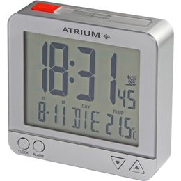 Atrium Funk-Reisewecker "A740-19", silber, Wecker, Reisewecker, Quarzwecker, Digitalwecker, Schlafzimmer, Snooze