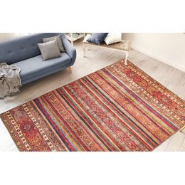 Teppich me gusta, B:75cm H:6mm L:150cm, bunt, Polyester, Wohnzimmer, Teppiche, "Faye 725", Flachgewebe