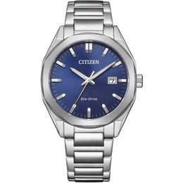Citizen Herren Solaruhr, silber, Armbanduhren, Armbanduhr, Herrenuhr, Datum, Edelstahlarmband