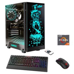 Hyrican Gaming-PC "Rockstar 7155", Microsoft Windows 11 Home (64 Bit), 16 GB RAM 1.000 GB SSD, schwarz, Desktop-PCs, DDR5, PCIe SSD Gen4, Windows 11