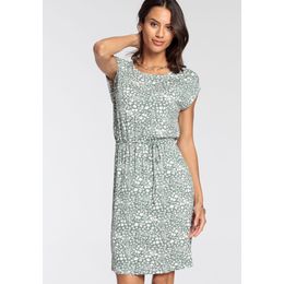 Laura Scott Damen Sommerkleid, bunt, Gr. 36, gebl&uuml;mt, Single Jersey, Obermaterial: 95% Viskose, 5% Elasthan, Kleider, Mini-L&auml;nge, l&auml;ssiger, eleganter