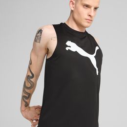 Puma Herren Tanktop "M TAD ESSENTIAL SLEEVELESS TANK", schwarz, Gr. XXL, Jersey, Obermaterial: 100% Polyester, Tops
