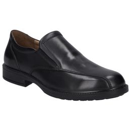 Josef Seibel Herren Slipper "Harry 05", Gr. 40, schwarz, Leder, festlich, Schuhe, Schlupfschuh, Komfortschuh, Business Schuh mit Wechselfußbett