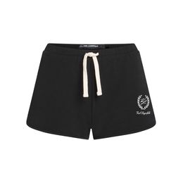 K by KARL LAGERFELD Karl Lagerfeld Shorts 'Hotel' Damen Gr&ouml;&szlig;e 42 schwarz / wei&szlig;