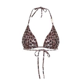 K by KARL LAGERFELD Karl Lagerfeld Bikinitop Damen Gr&ouml;&szlig;e 75 braun / hellbraun / wei&szlig;