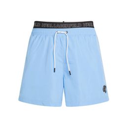 K by KARL LAGERFELD Karl Lagerfeld Badeshorts 'Ikon' Herren Gr&ouml;&szlig;e XS hellblau / schwarz / wei&szlig;