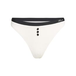 K by KARL LAGERFELD Karl Lagerfeld Bikinihose Damen Gr&ouml;&szlig;e S schwarz / offwhite