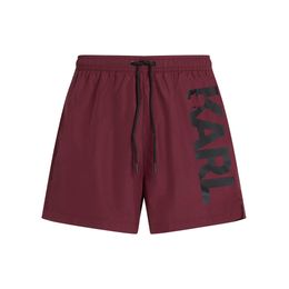 K by KARL LAGERFELD Karl Lagerfeld Badeshorts Herren Gr&ouml;&szlig;e L bordeaux / schwarz