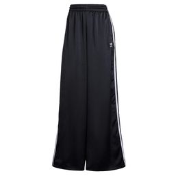 adidas originals Hose 'Adicolor Satin Wide Leg Track' Damen Gr&ouml;&szlig;e 52 schwarz / wei&szlig;